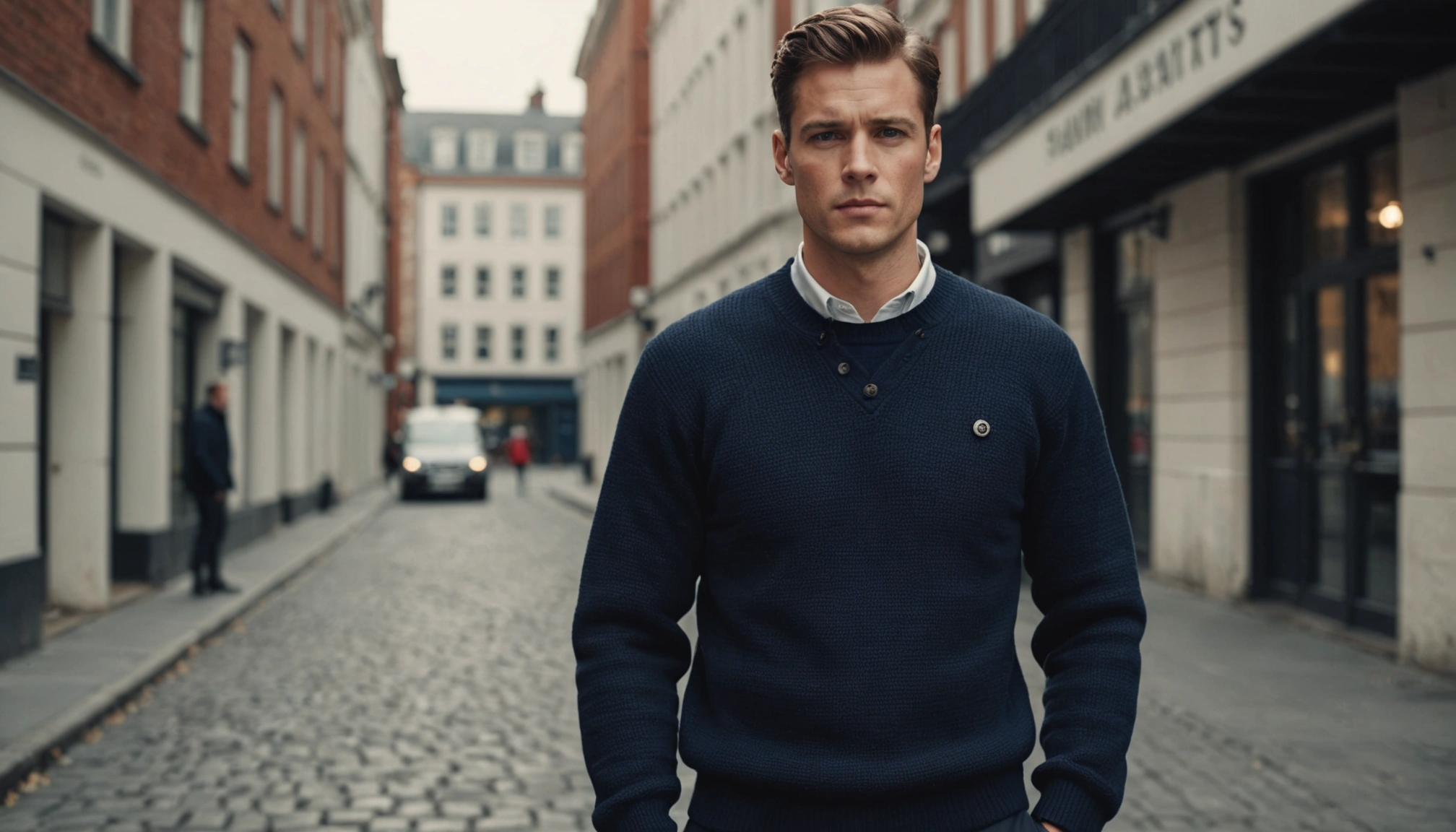 pull marin homme boutonné épaule - Élégance et tradition